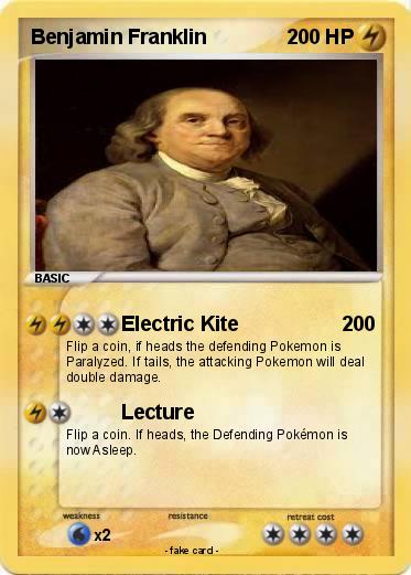 Pokémon Benjamin Franklin 54 54 - Electric Kite - My Pokemon Card