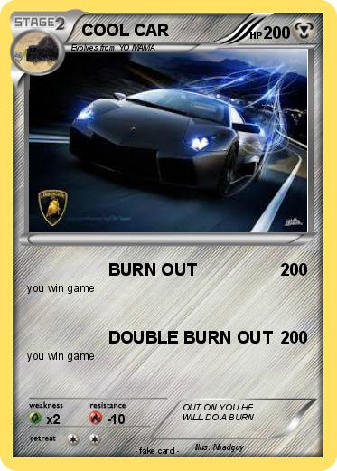 Pokémon COOL CAR 42 42 - BURN OUT - My Pokemon Card