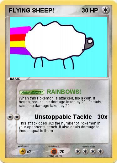 Pokémon FLYING SHEEP - RAINBOWS! - My Pokemon Card