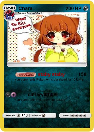 Pokémon Chara 390 390 - staby staby - My Pokemon Card
