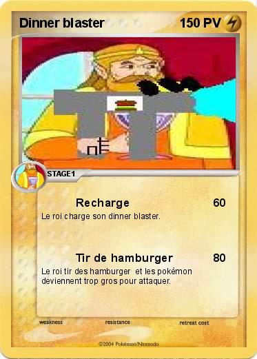 Pokémon Dinner blaster 2 2 - Recharge - Ma carte Pokémon