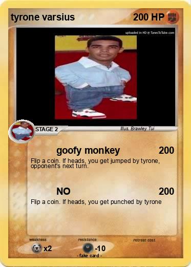Pokémon tyrone varsius - goofy monkey - My Pokemon Card
