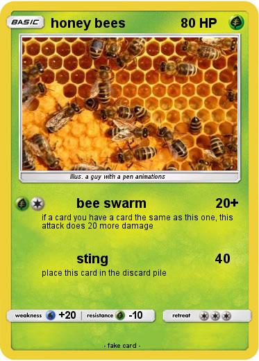 Pokémon honey bees 1 1 - bee swarm - My Pokemon Card