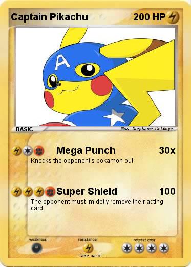 Pokémon Captain Pikachu 7 7 - Mega Punch - My Pokemon Card