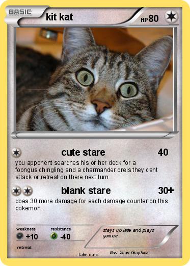 Pokémon kit kat 37 37 - cute stare - My Pokemon Card
