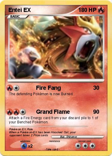 Pokémon Entei EX 58 58 - Fire Fang - My Pokemon Card
