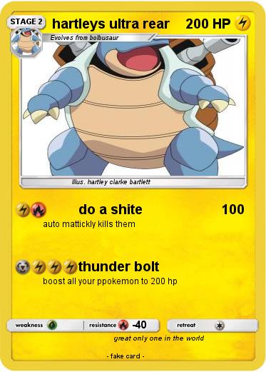 Pokémon hartleys ultra rear - do a shite - My Pokemon Card