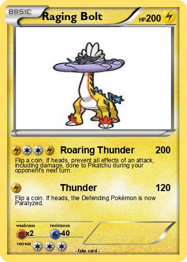 Pokémon Raging Bolt - Roaring Thunder - My Pokemon Card