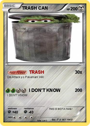 Pokémon TRASH CAN 34 34 - TRASH - My Pokemon Card