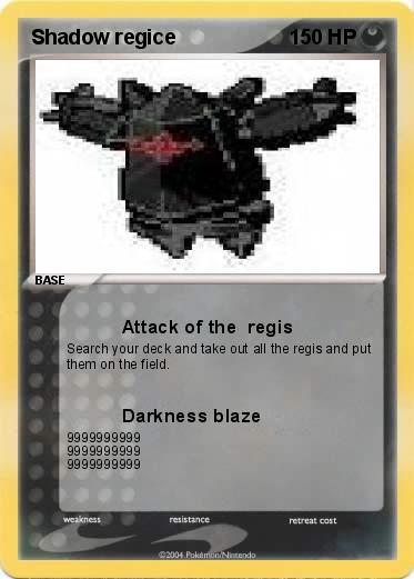 Pokémon Shadow regice - Attack of the regis - My Pokemon Card