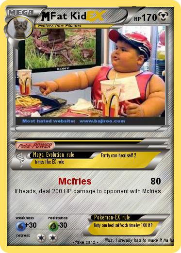 Pokémon Fat Kid 125 125 - Mcfries - My Pokemon Card