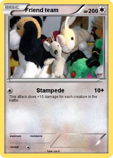 Pokémon Friend team - Stampede - My Pokemon Card