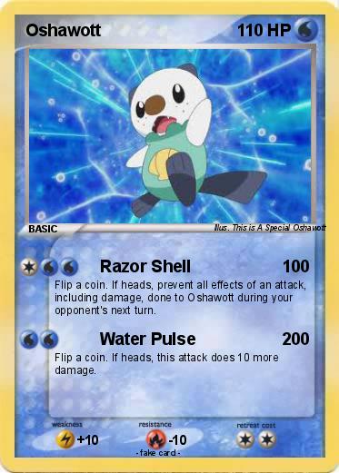 Pokémon Oshawott 1099 1099 - Razor Shell - My Pokemon Card
