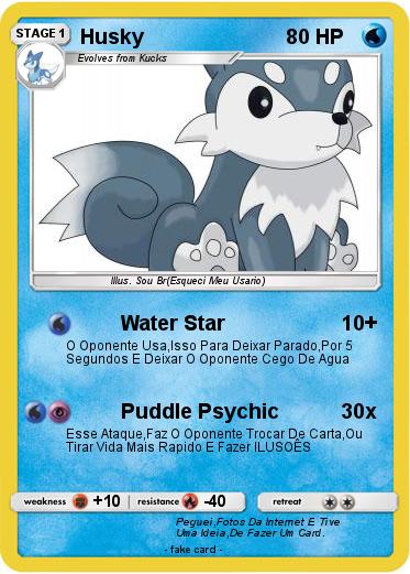 Pokémon Husky 638 638 - Water Star - My Pokemon Card