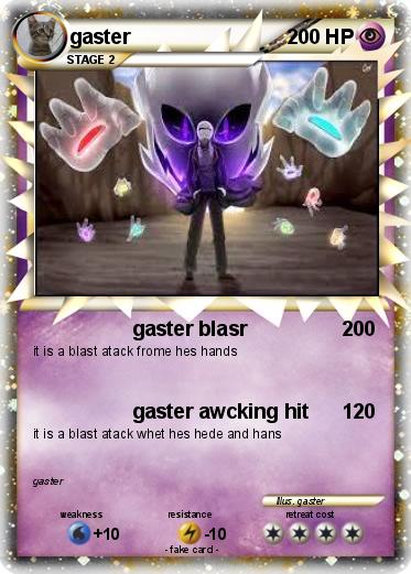 Pokémon gaster 310 310 - gaster blasr - My Pokemon Card