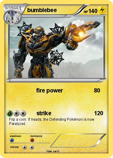 Pokémon bumblebee 407 407 - fire power - My Pokemon Card