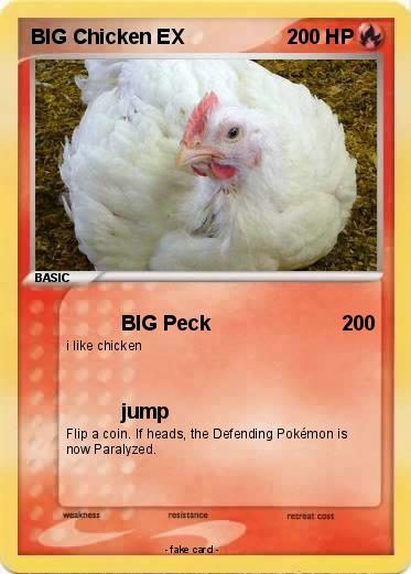 Pokémon BIG Chicken EX - BIG Peck - My Pokemon Card