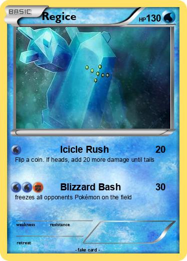 Pokémon Regice 562 562 - Icicle Rush - My Pokemon Card