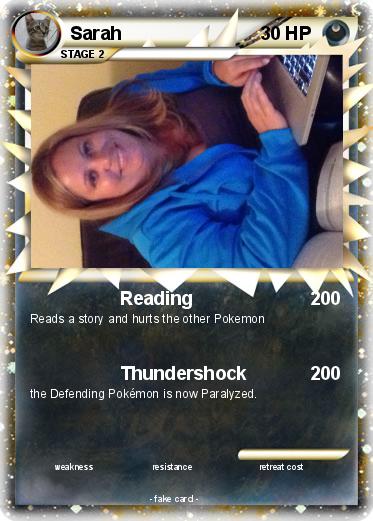 Pokémon Sarah 380 380 - Reading - My Pokemon Card