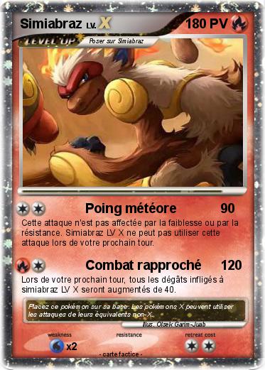 Pokémon Simiabraz 832 832 - Poing météore - Ma carte Pokémon