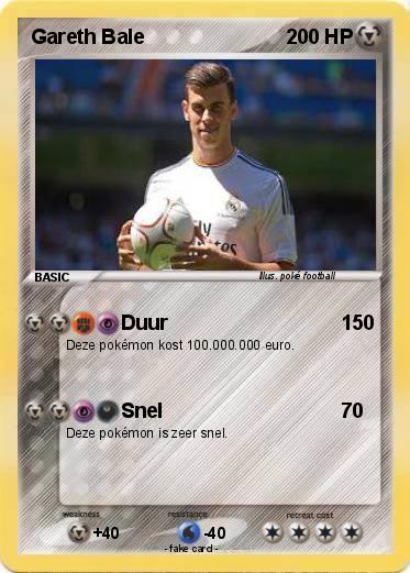 Pokémon Gareth Bale 17 17 - Duur - My Pokemon Card