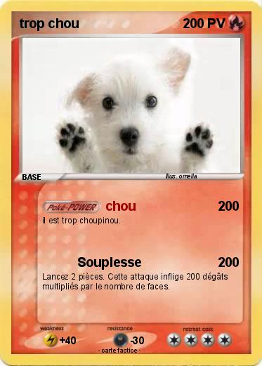 Pokémon trop chou 19 19 - chou - Ma carte Pokémon