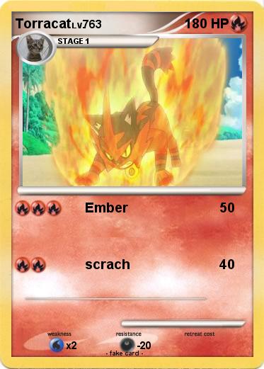Pokémon Torracat 51 51 - Ember - My Pokemon Card