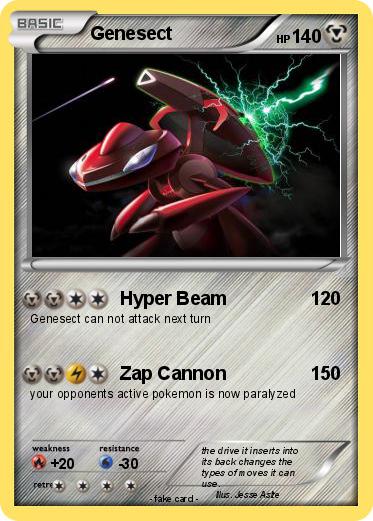 Pokémon Genesect 1416 1416 - Hyper Beam - My Pokemon Card