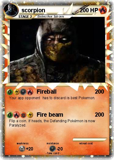 Pokémon scorpion 1056 1056 - Fireball - My Pokemon Card