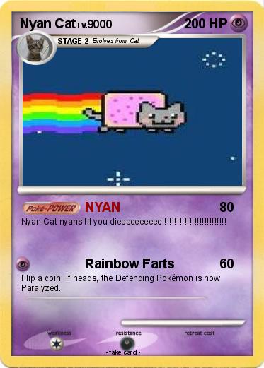 Pokémon Nyan Cat 257 257 - NYAN - My Pokemon Card