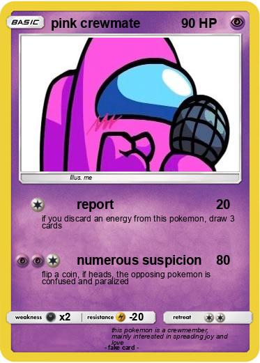 Pokémon pink crewmate - report - My Pokemon Card