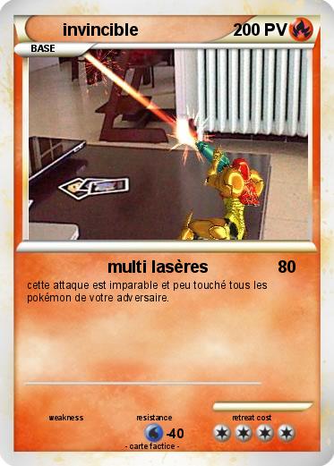 Pokémon invincible 76 76 - multi lasères - Ma carte Pokémon