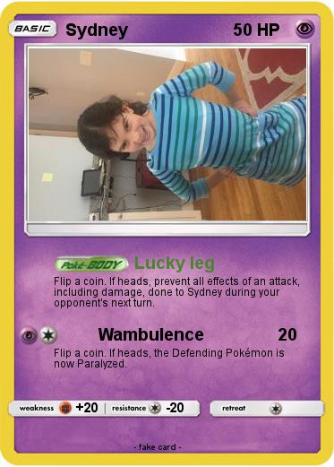 Pokémon Sydney 111 111 - Lucky leg - My Pokemon Card