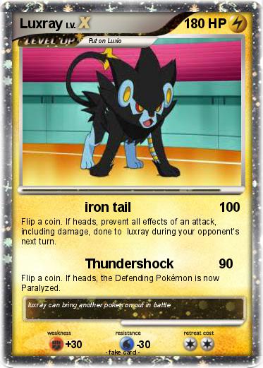 Pokémon Luxray 712 712 - iron tail - My Pokemon Card