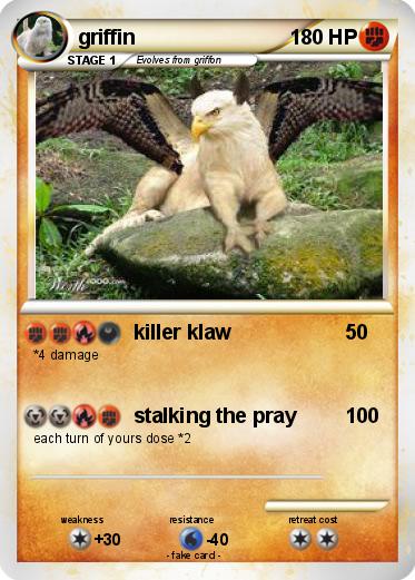 Pokémon griffin 210 210 - killer klaw - My Pokemon Card