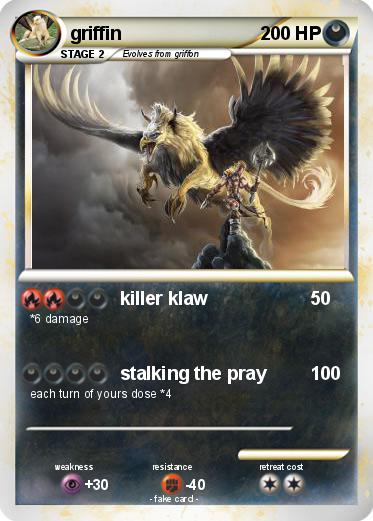 Pokémon griffin 211 211 - killer klaw - My Pokemon Card