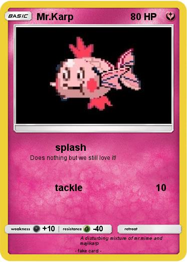 Pokémon Mr Karp 1 1 - splash - My Pokemon Card