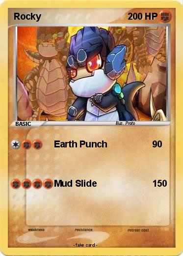 Pokémon Rocky 496 496 - Earth Punch - My Pokemon Card