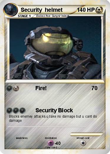Pokémon Security helmet - Fire! - My Pokemon Card