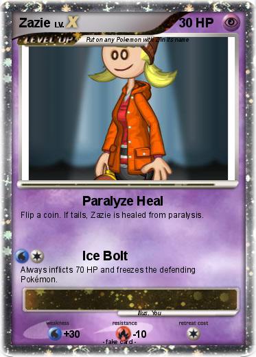 Pokémon Zazie 8 8 - Paralyze Heal - My Pokemon Card