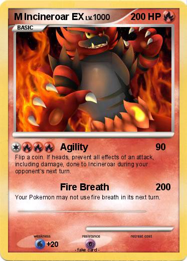 Pokémon M Incineroar EX - Agility - My Pokemon Card