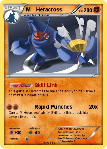 Pokémon M Heracross - Skill Link - My Pokemon Card