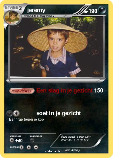 Pokémon jeremy 521 521 - Een slag in je gezicht - My Pokemon Card