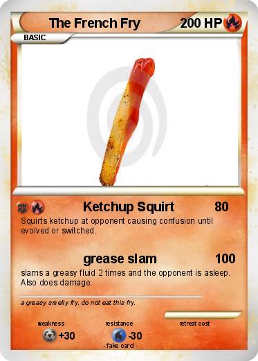 Pokémon The French Fry - Ketchup Squirt - My Pokemon Card