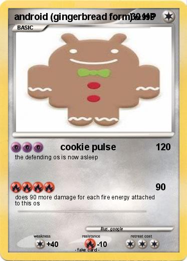 Pokémon android gingerbread form - cookie pulse - My Pokemon Card