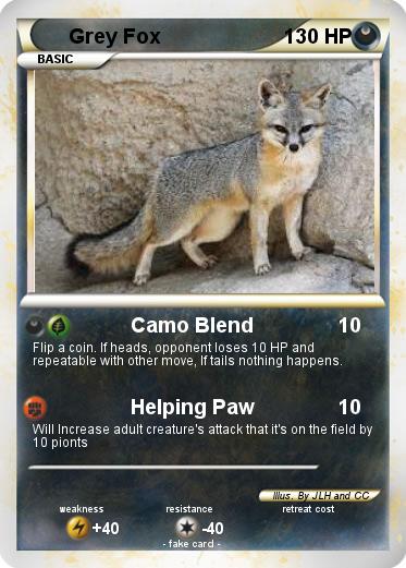 Pokémon Grey Fox 3 3 - Camo Blend - My Pokemon Card