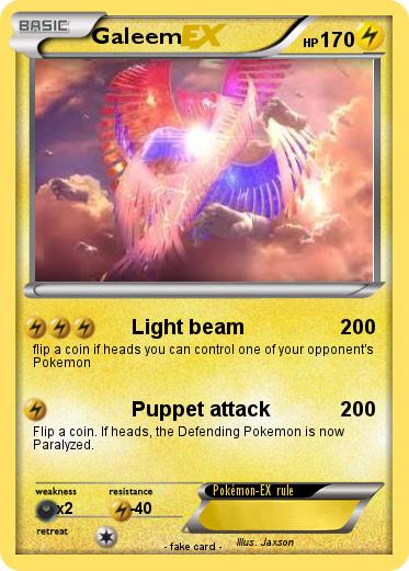 Pokémon Galeem 5 5 - Light beam - My Pokemon Card
