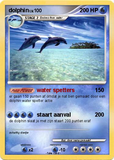 Pokémon dolphin 181 181 - water spetters - My Pokemon Card