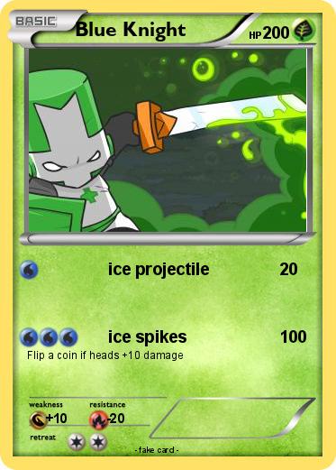 Pokémon Green Knight 21 21 - ice projectile - My Pokemon Card