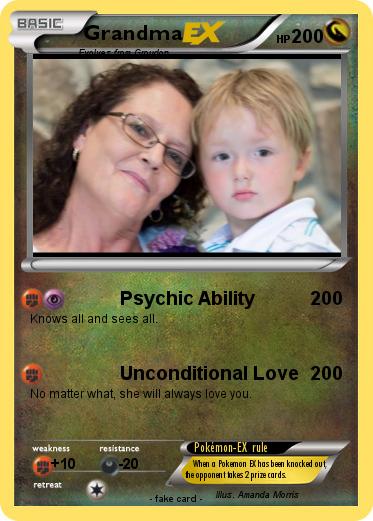 Pokémon Grandma 218 218 - Psychic Ability - My Pokemon Card